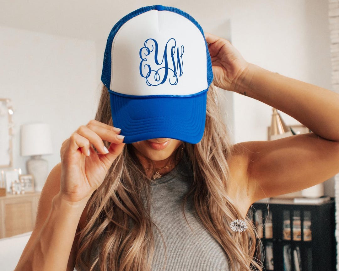 Otto Hat, Monogram Otto Hat, Monogram Trucker Hat, Monogrammed Otto ...