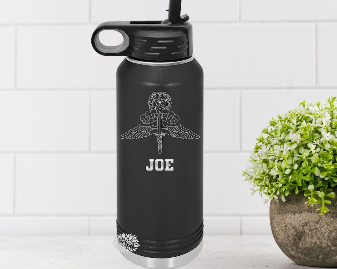 Free Fall Jumpmaster Water Bottle, Personalized Military Water Bottle ...