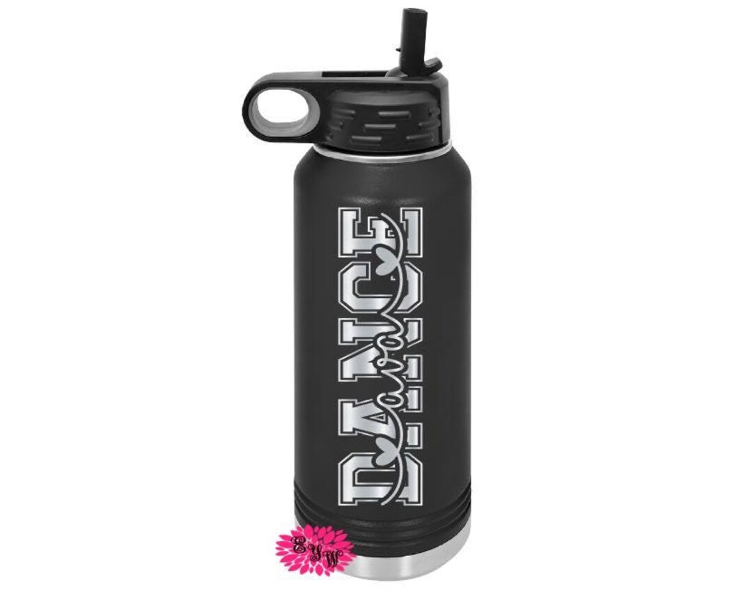 Engraved Water Bottle, Personalized Dance Etched Water Bottle With ...