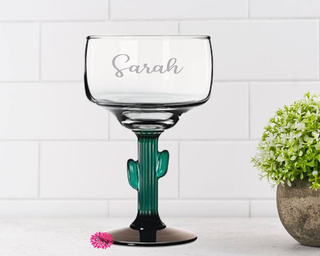 Margarita Glass, Etched Margarita Glass, Engraved Margarita Glass ...