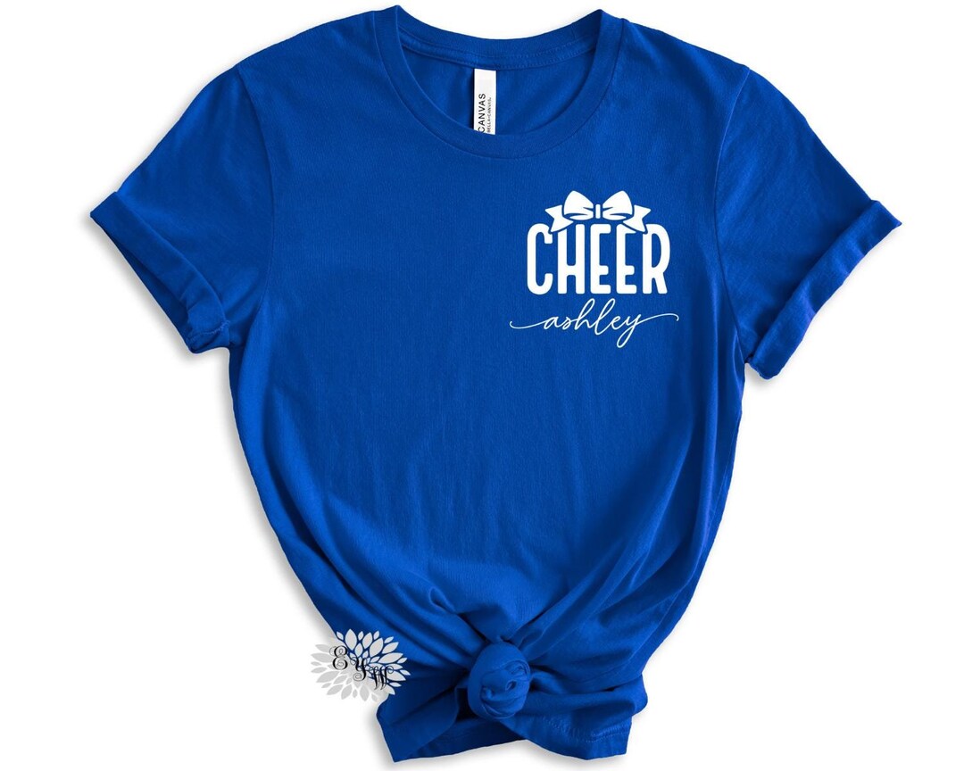 Cheerleader T-shirt, Personalized Cheerleader Tee, Cheerleader Tee ...