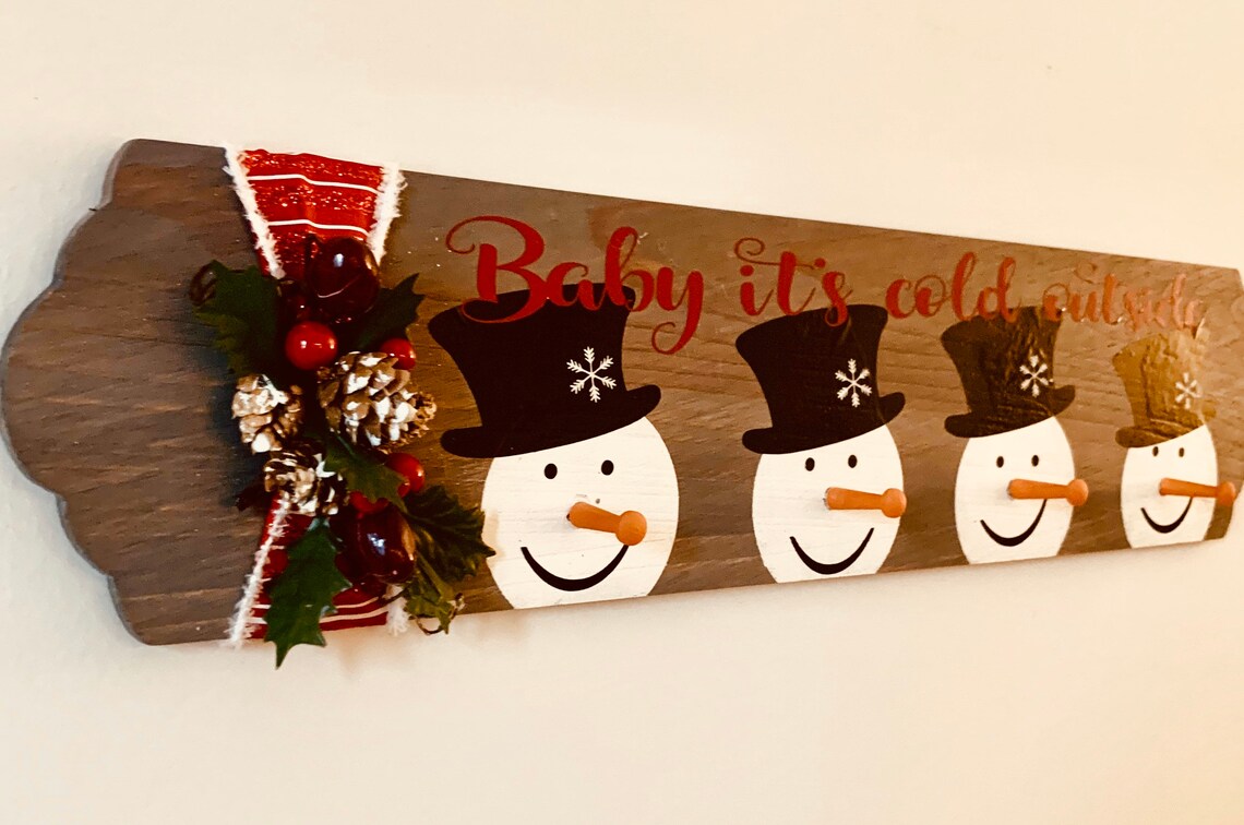 Snowman Stocking Holder - Etsy