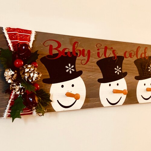 Snowman Stocking Holder - Etsy
