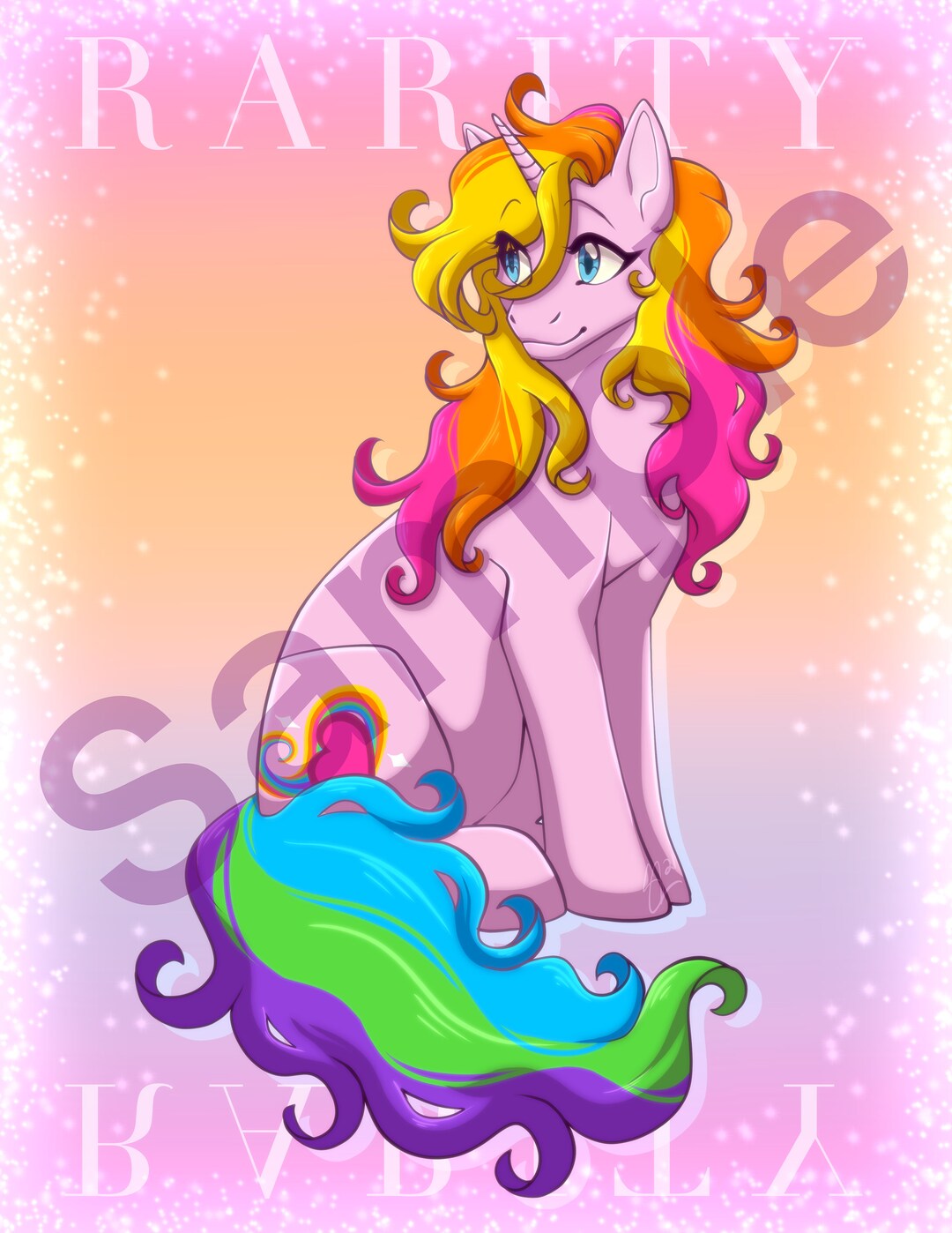 Gen3 Rarity MLP Print - Etsy
