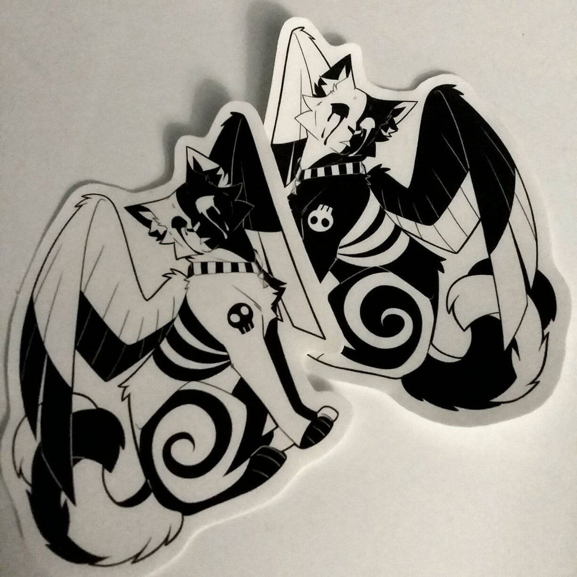 Winged Spiral Stickers - Etsy