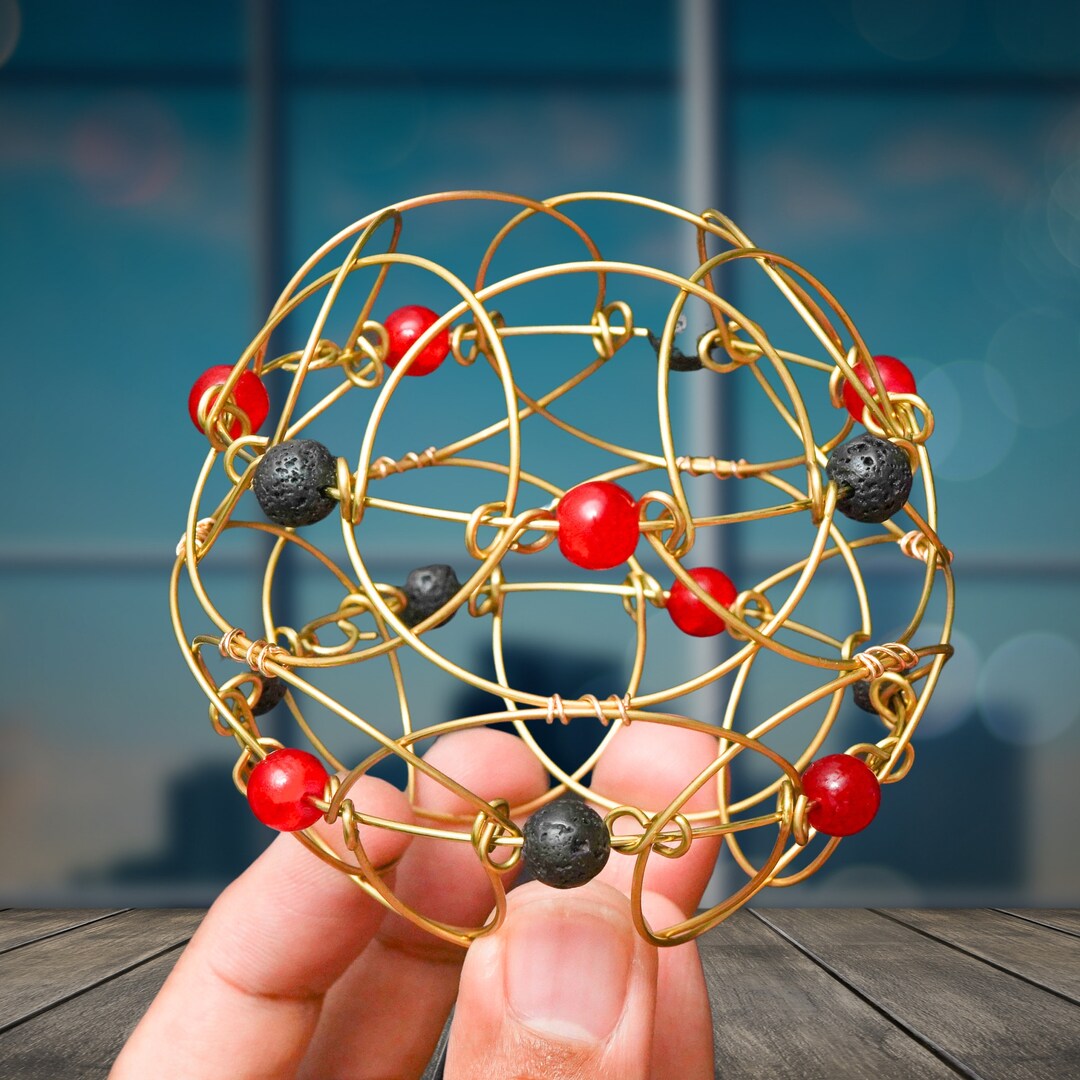 3D Spherical Decor, Unique Mandala Transformative Bracelet PLUS Fidget ...