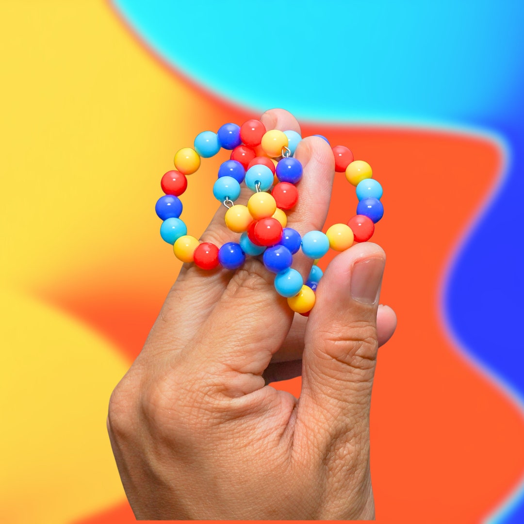 Autism Acceptance Orbi-loops, Easy to Use Interconnected Beaded Toy ...