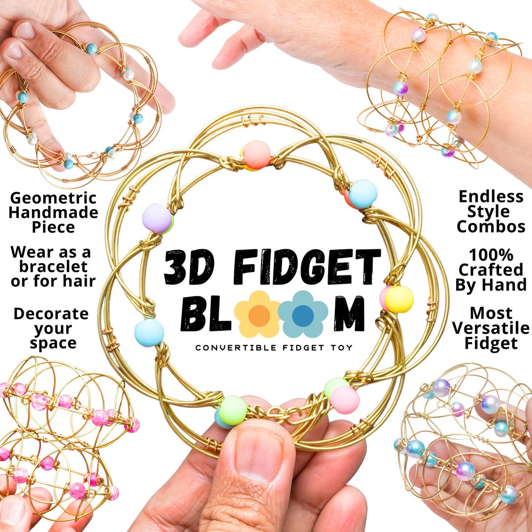 3D Mindful Fidget Desk Flower Decor – Unique Mandala Desk Toy for Daily ...
