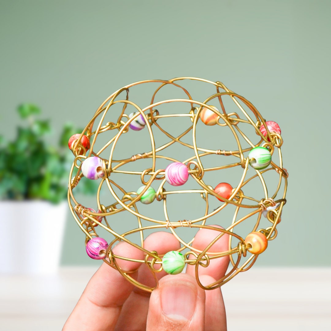 3D Wire Mandala Tension Fidget Toy, Quirky Stim for Busy Hands Dazzling ...
