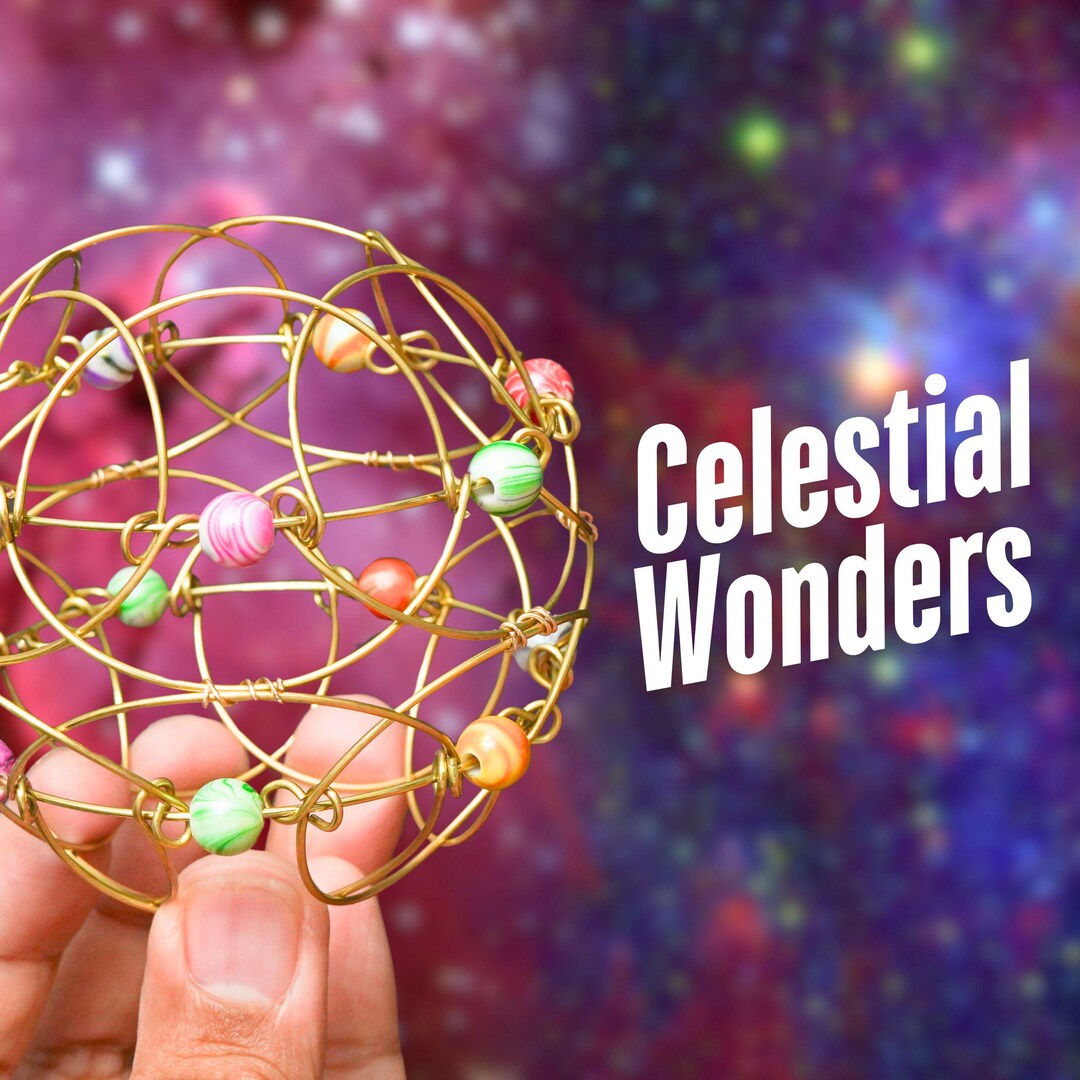 Celestial Wonders Wire Galaxy Fidget Toy, Space Aesthetic Ornament ...
