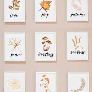 Fruit of the Spirit Cards | Watercolor Neutral Gallery Wall Decor ...