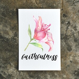Fruit of the Spirit Cards Watercolor Floral Gallery Wall Decor Digital ...