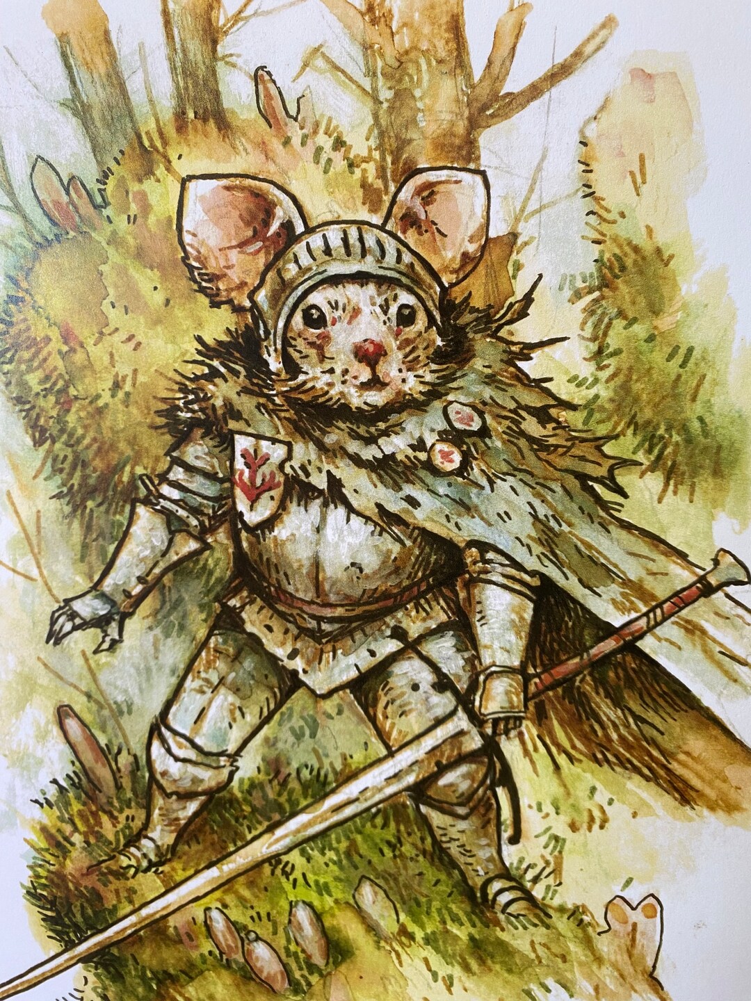 Briar Knight. Mossweave Print. 9x12 - Etsy