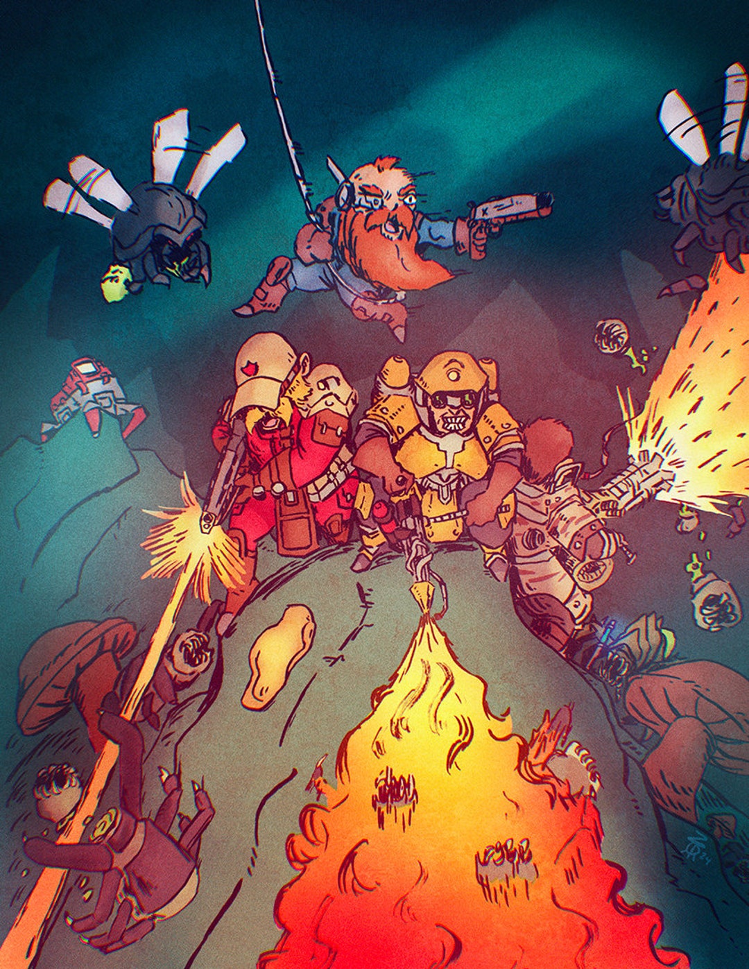 Deep Rock Galactic Fan Art Art Print - Etsy