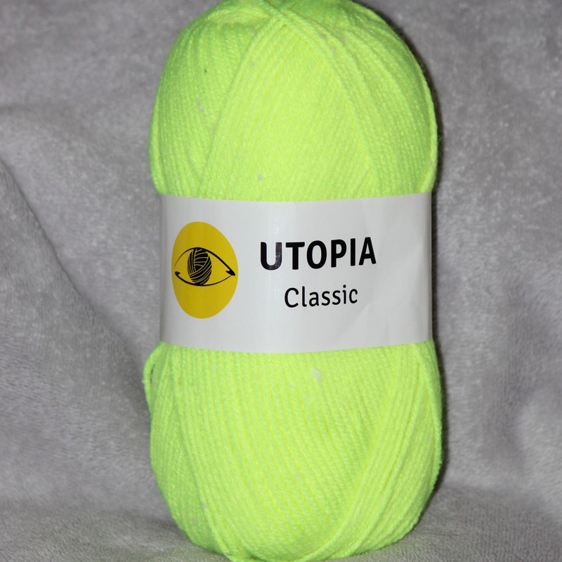 Neon Yellow Yarn - Etsy