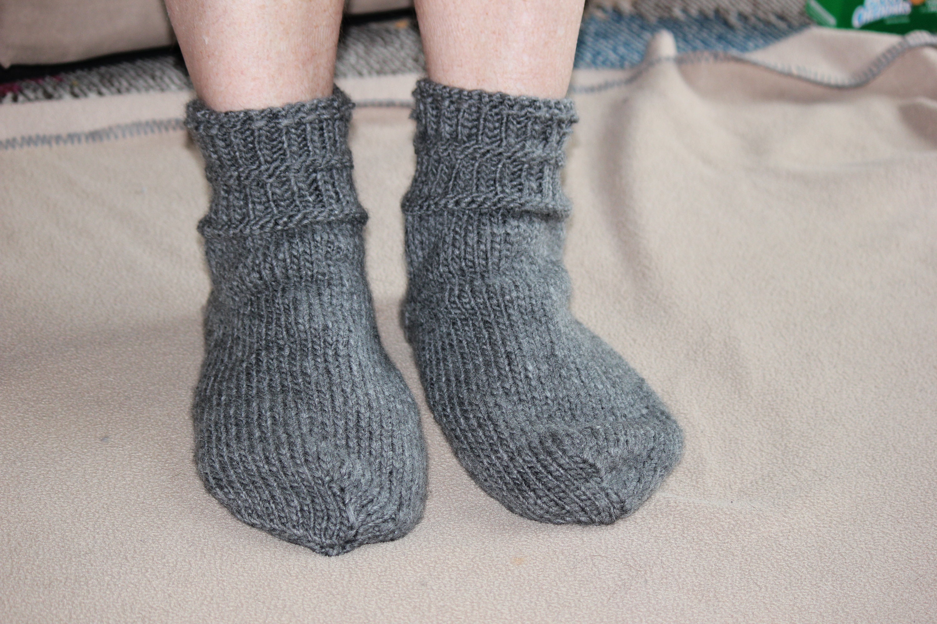 Men's Super Sturdy and Super Warm Durable Winter Socks, Hand-knitted ...