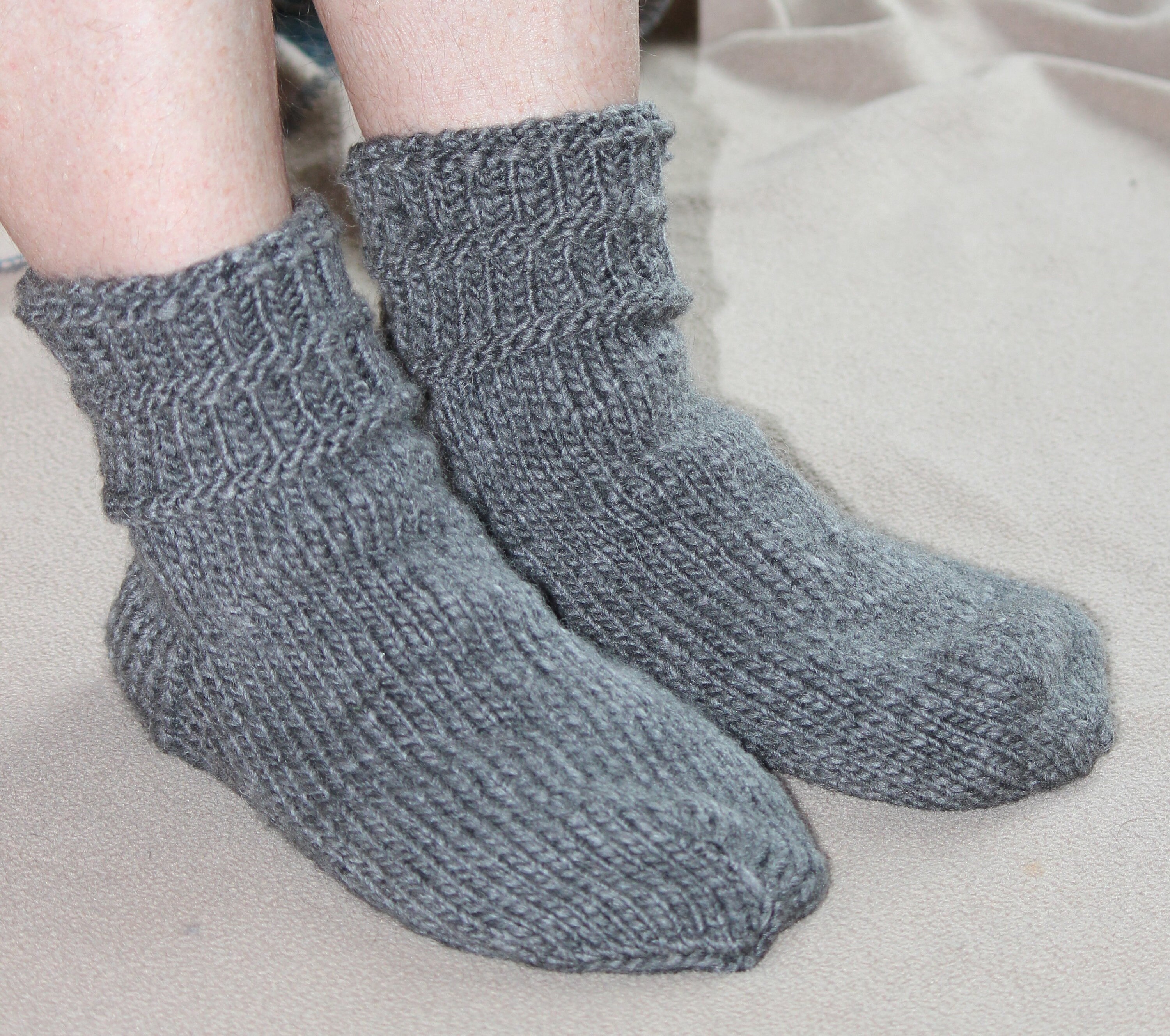 Men's Super Sturdy and Super Warm Durable Winter Socks, Hand-knitted ...