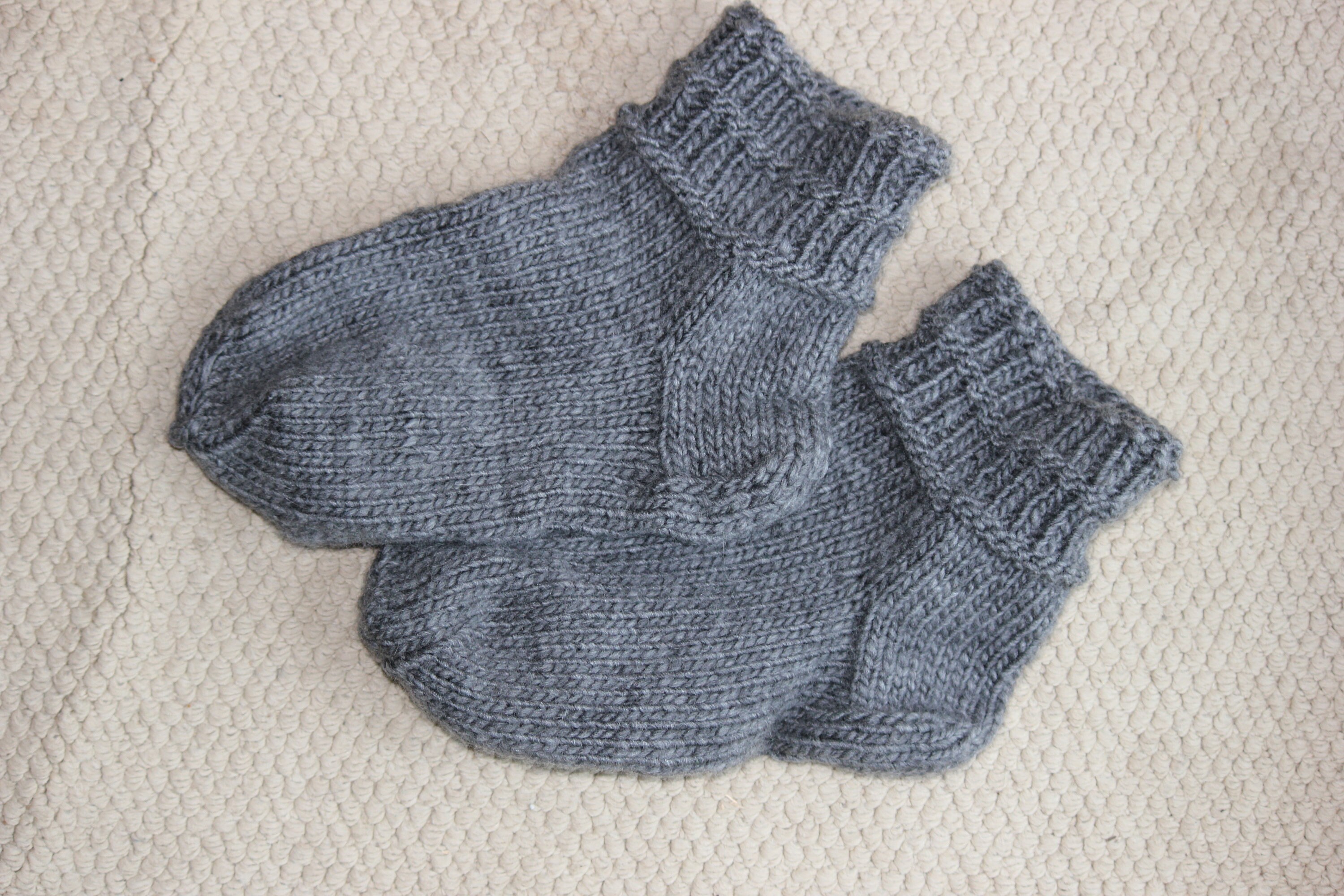 Men's Super Sturdy and Super Warm Durable Winter Socks, Hand-knitted ...