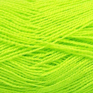 Neon green/yellow yarn 100% acrylic like Utopia Classic | Etsy