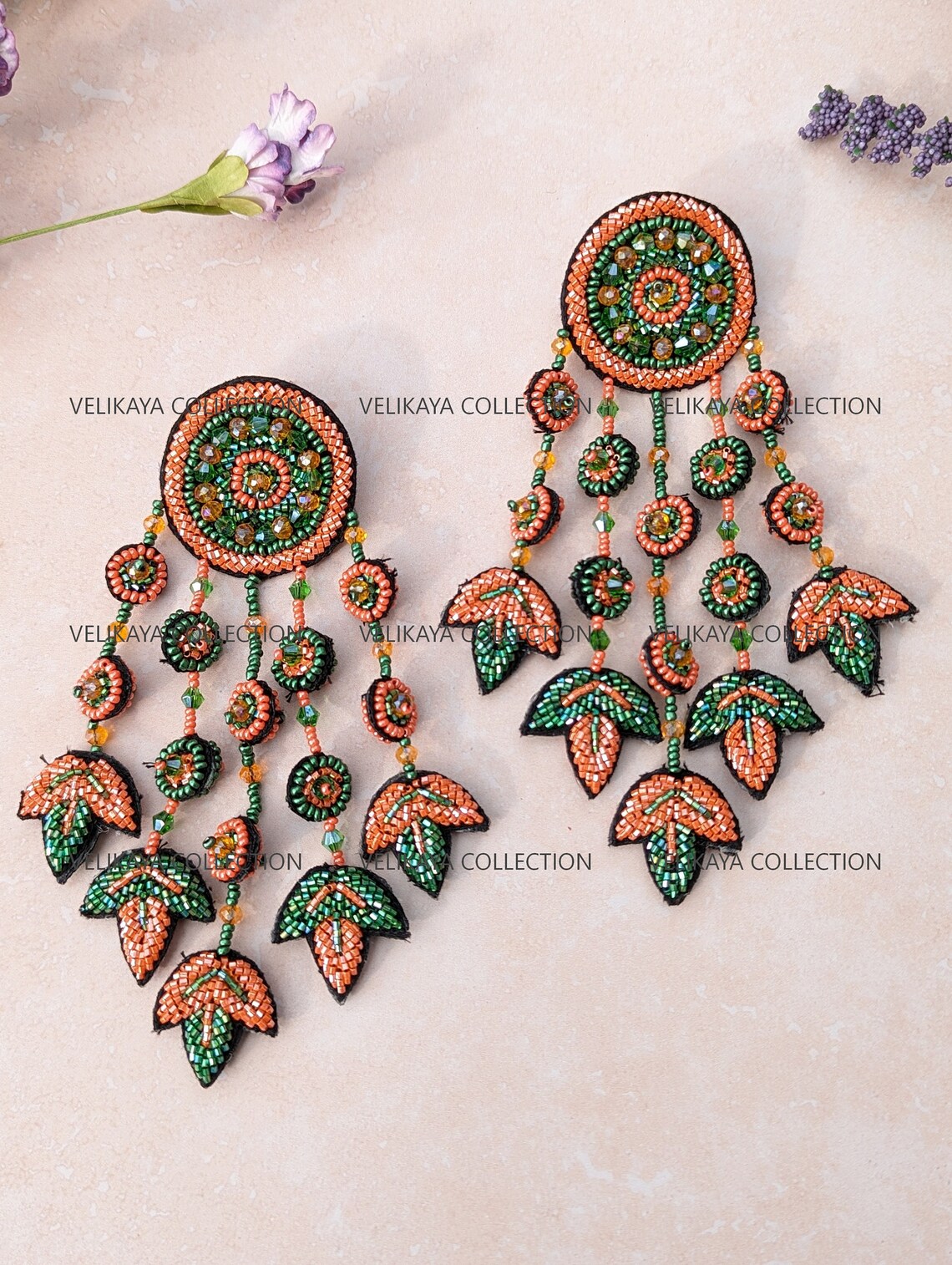 Floral Earrings for Haldi, Indian Earrings, Pakistani Earrings, Wedding ...