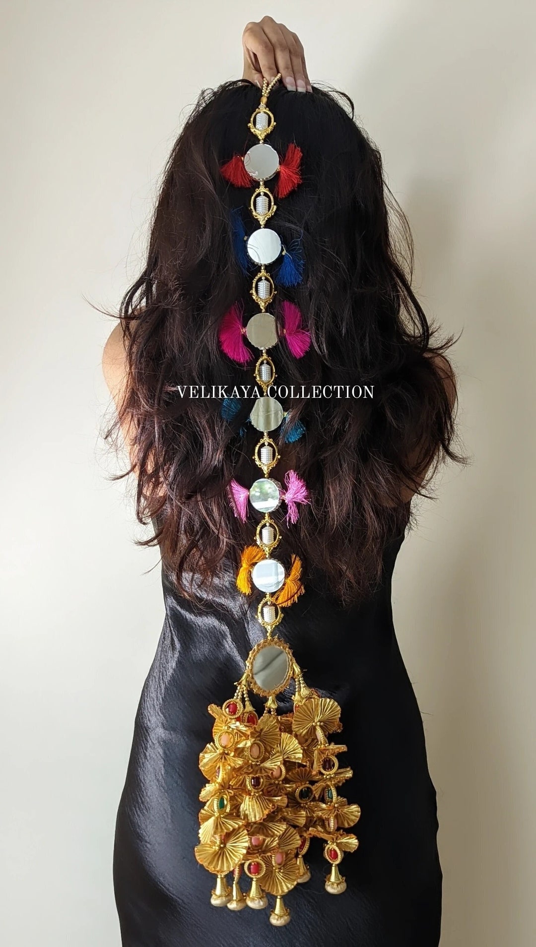 Jalandhar Mirror Paranda Punjabi Parandi Indian Hair Accessory ...