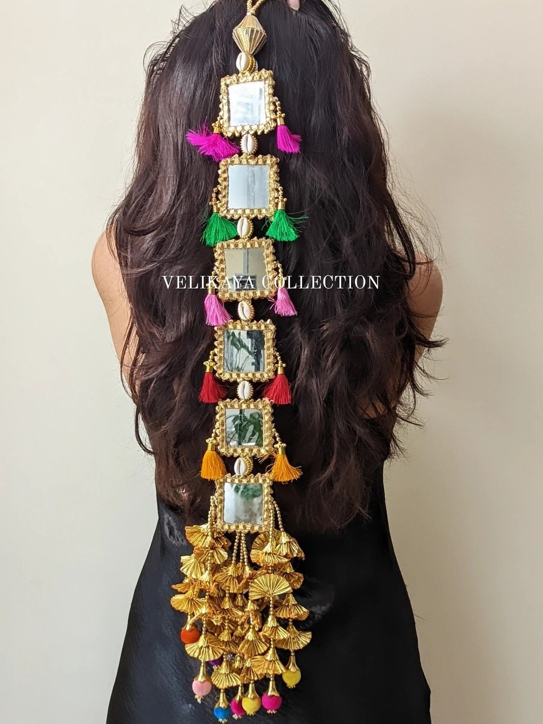 Lahore Paranda | Mirror Parandi | Indian Hair Jewelry | Indian Jewelry ...
