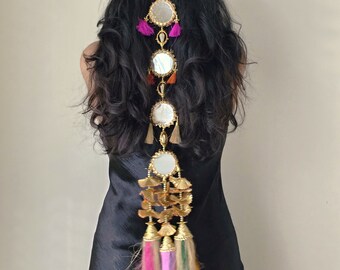 Jalandhar Mirror Paranda Punjabi Parandi Indian Jewelry Pakistani ...