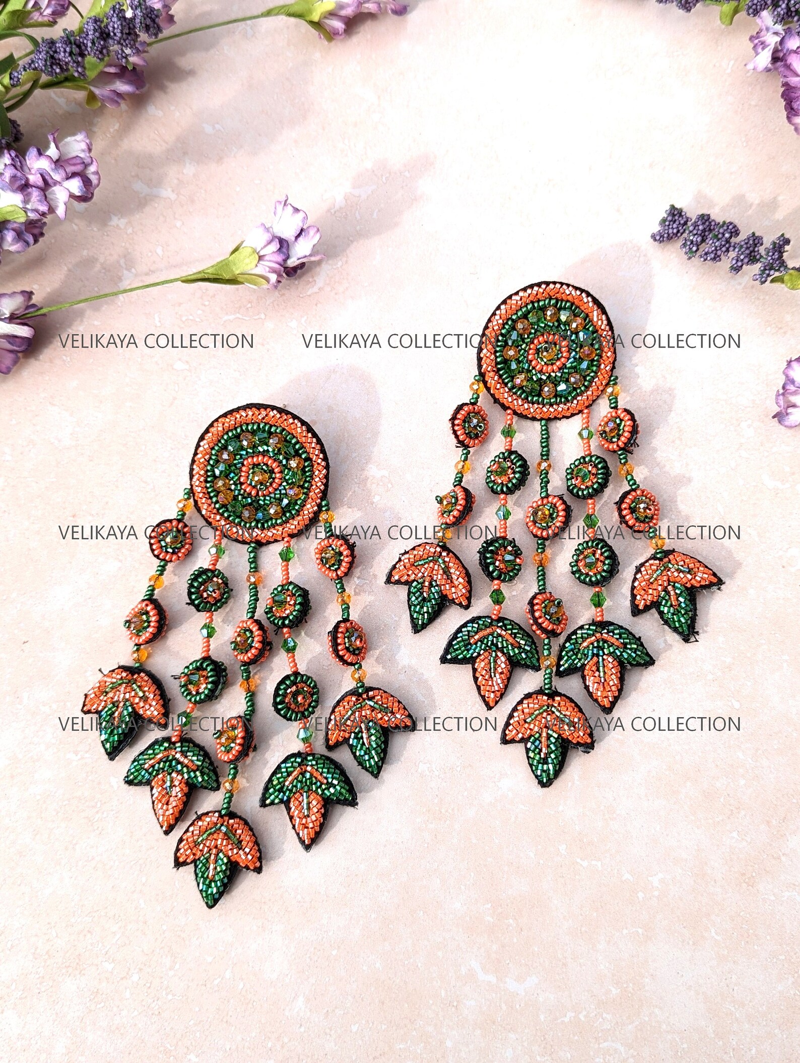 Floral Earrings for Haldi, Indian Earrings, Pakistani Earrings, Wedding ...