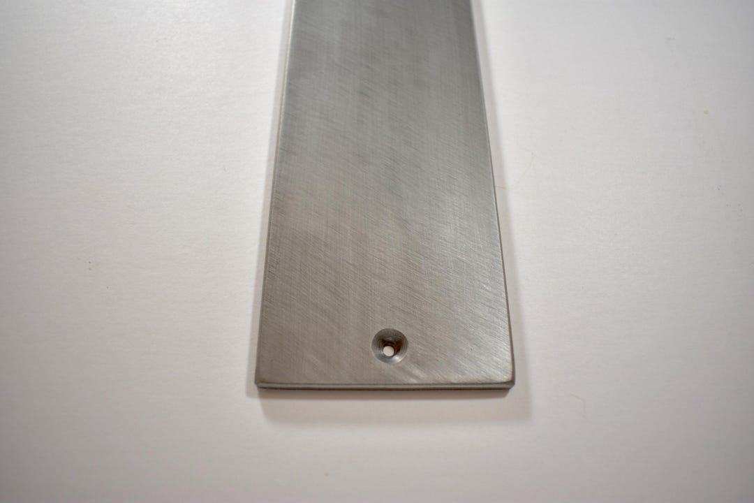 Flush Mount Backplate/pushplate- Steel Minimal Door Backplate Pushplate ...