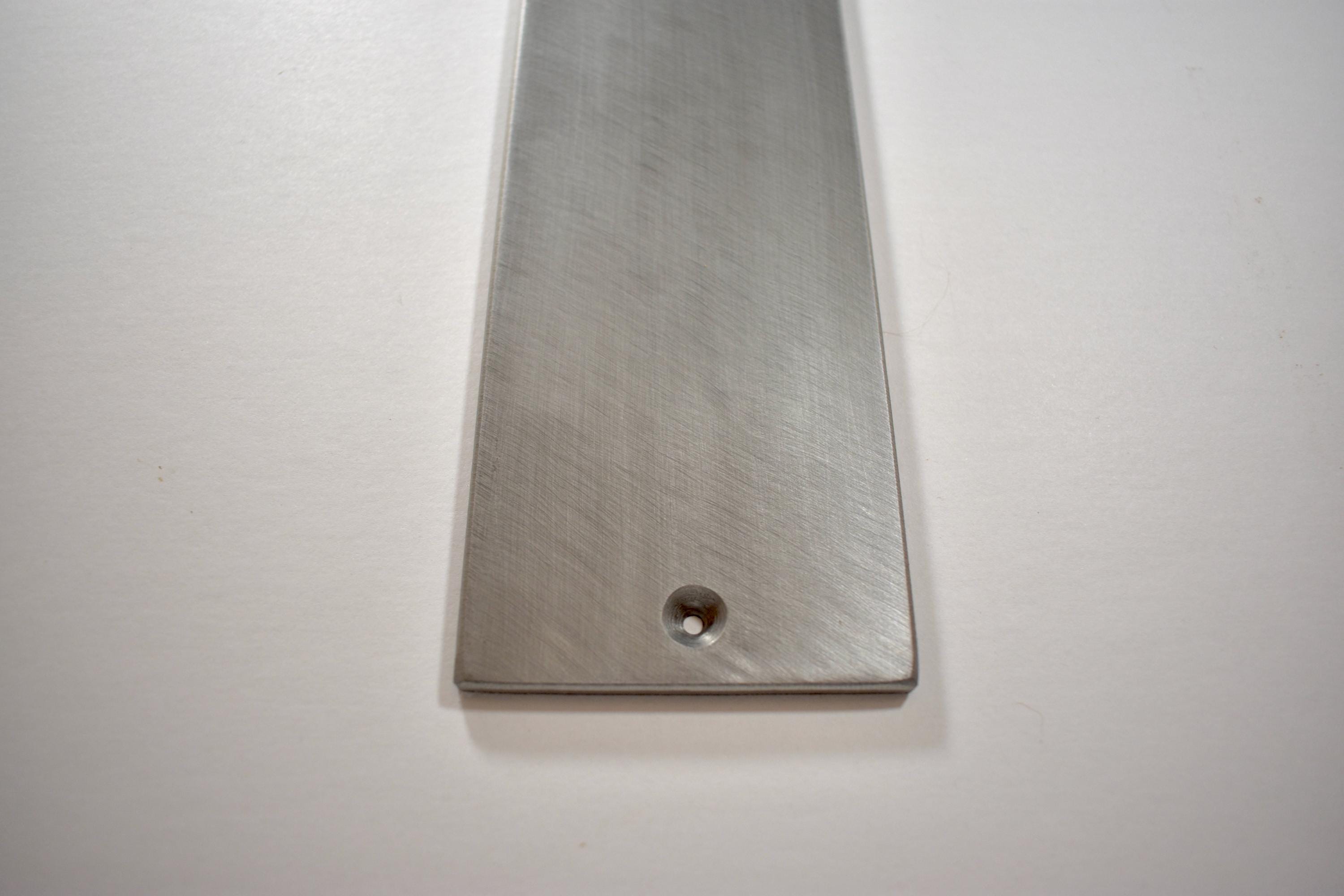 Flush Mount Backplate/pushplate- Steel Minimal Door Backplate Pushplate ...