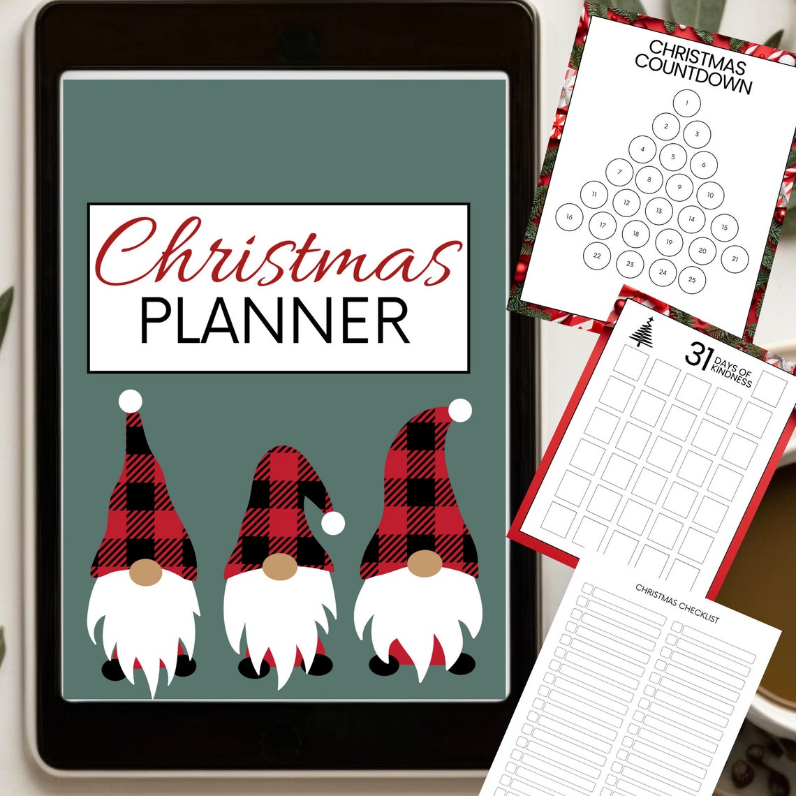 Christmas Planner Printable Holiday Planner Gift Budget - Etsy