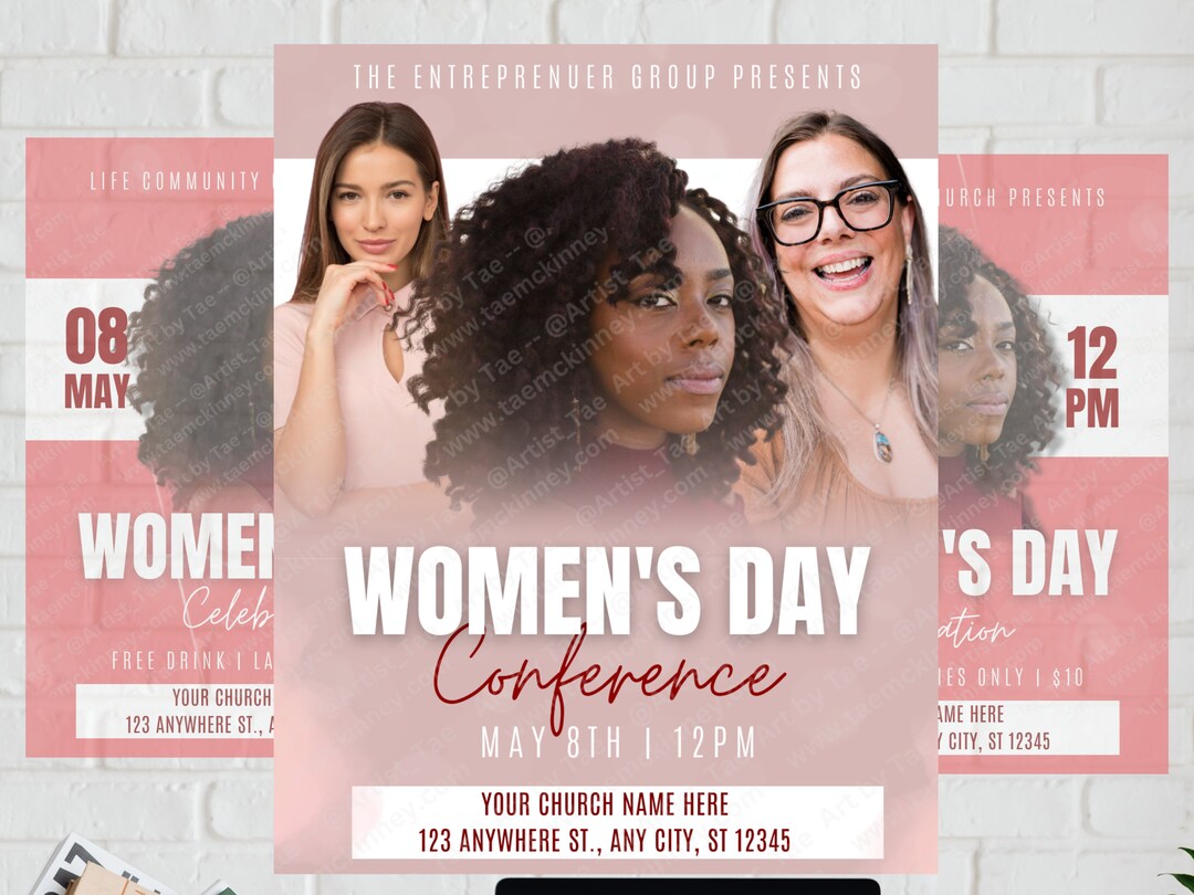 Women's Conference Flyer, Women's Empowerment Flyer, Womens Brunch Template, Meeting Flyer ...