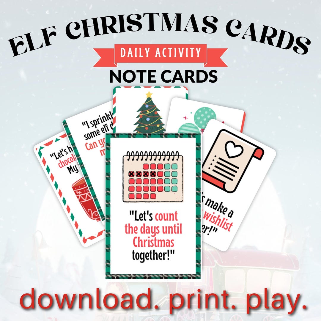 Editable Elf Note Cards | Christmas Elf Letters | Printable Elf ...