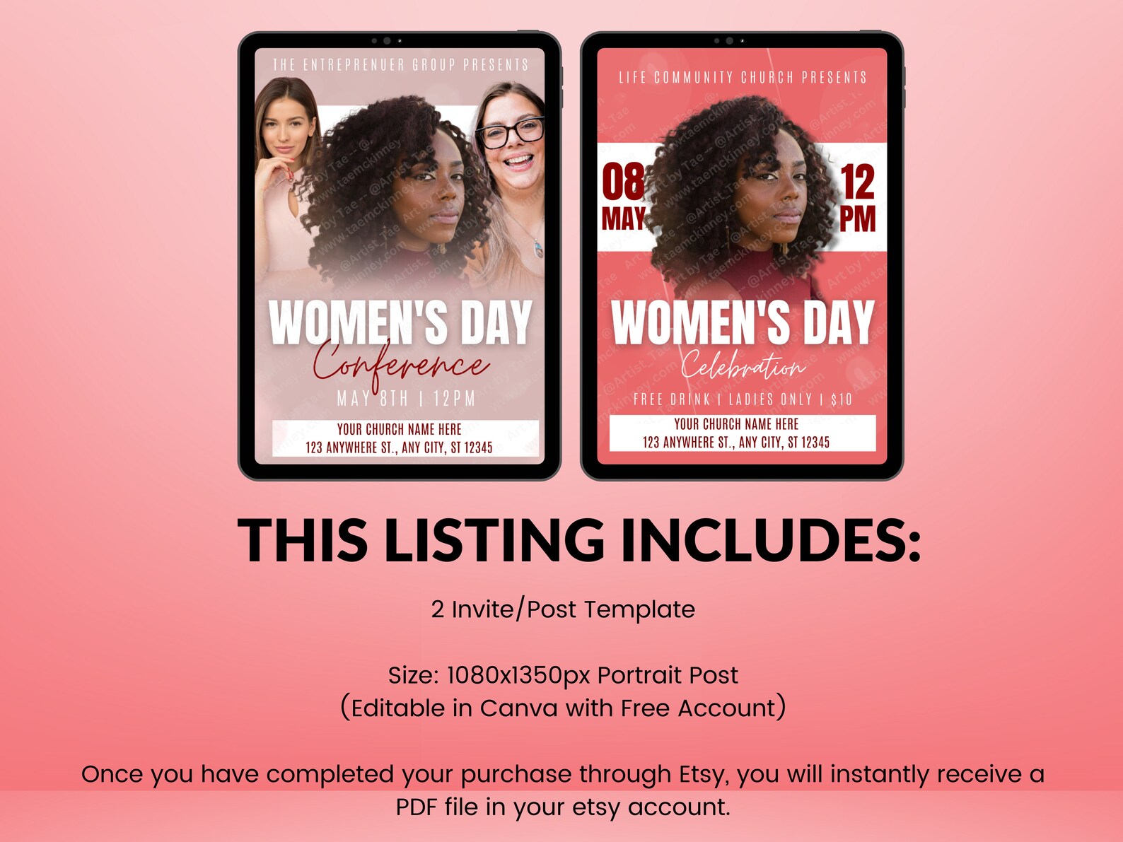 Women's Conference Flyer, Women's Empowerment Flyer, Womens Brunch ...