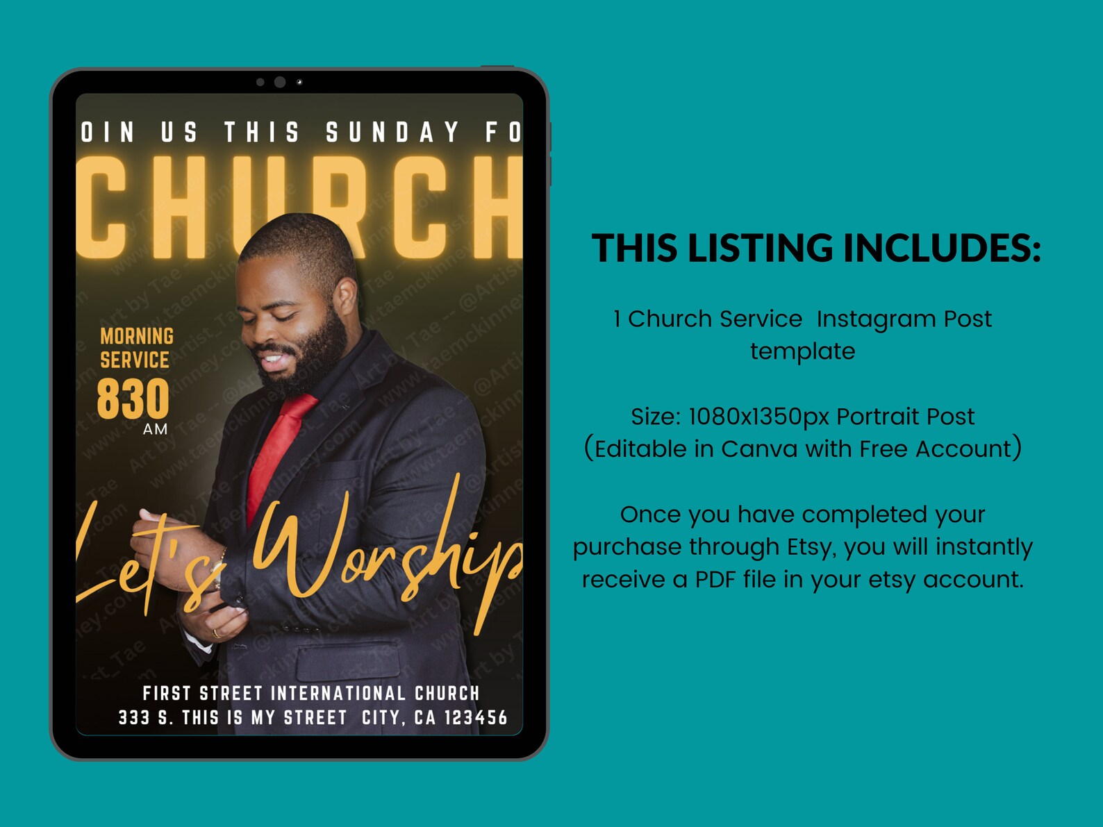 Church Flyer Template: Christian Service, Conference, Convocation ...