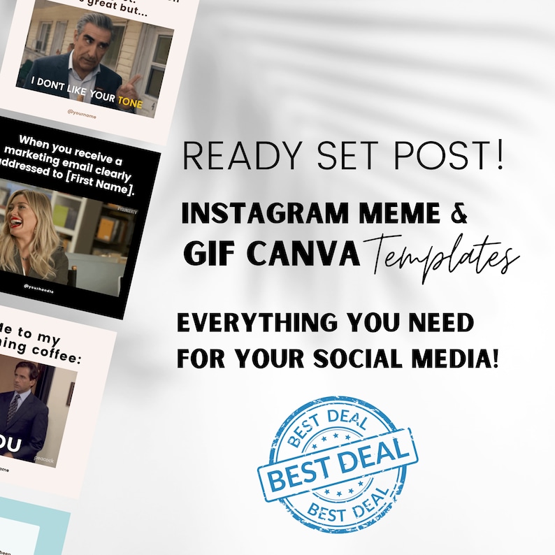 25 Instagram Meme Templates Canva, Animated GIF Social Media Post ...