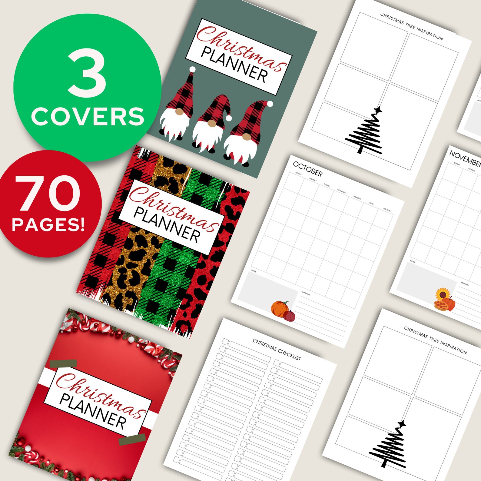 Christmas Planner Printable, Holiday Planner, Gift Budget Planner, Xmas ...