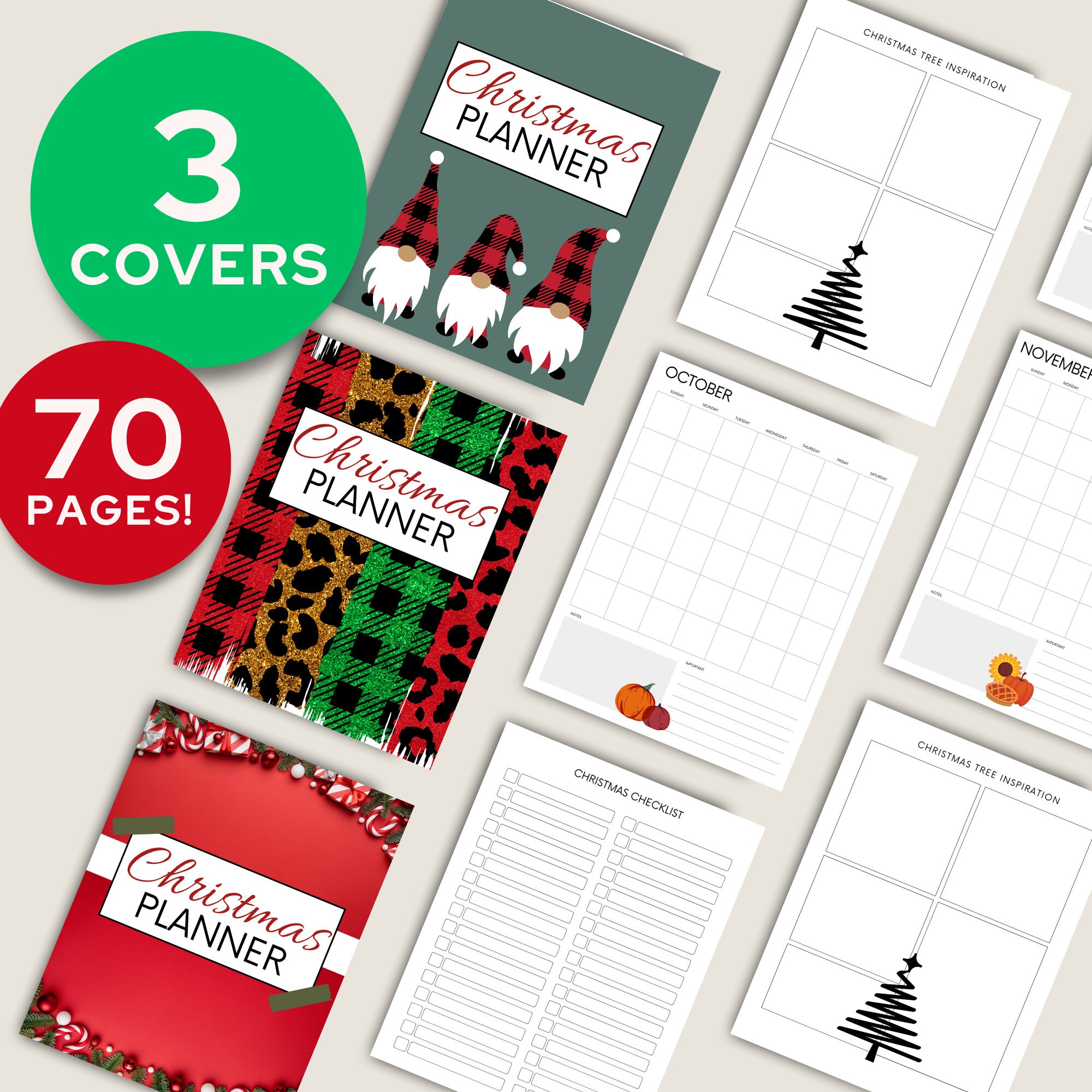 Christmas Planner Printable, Holiday Planner, Gift Budget Planner, Xmas ...