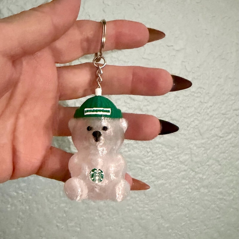 Starbucks Bear Keychain - Etsy