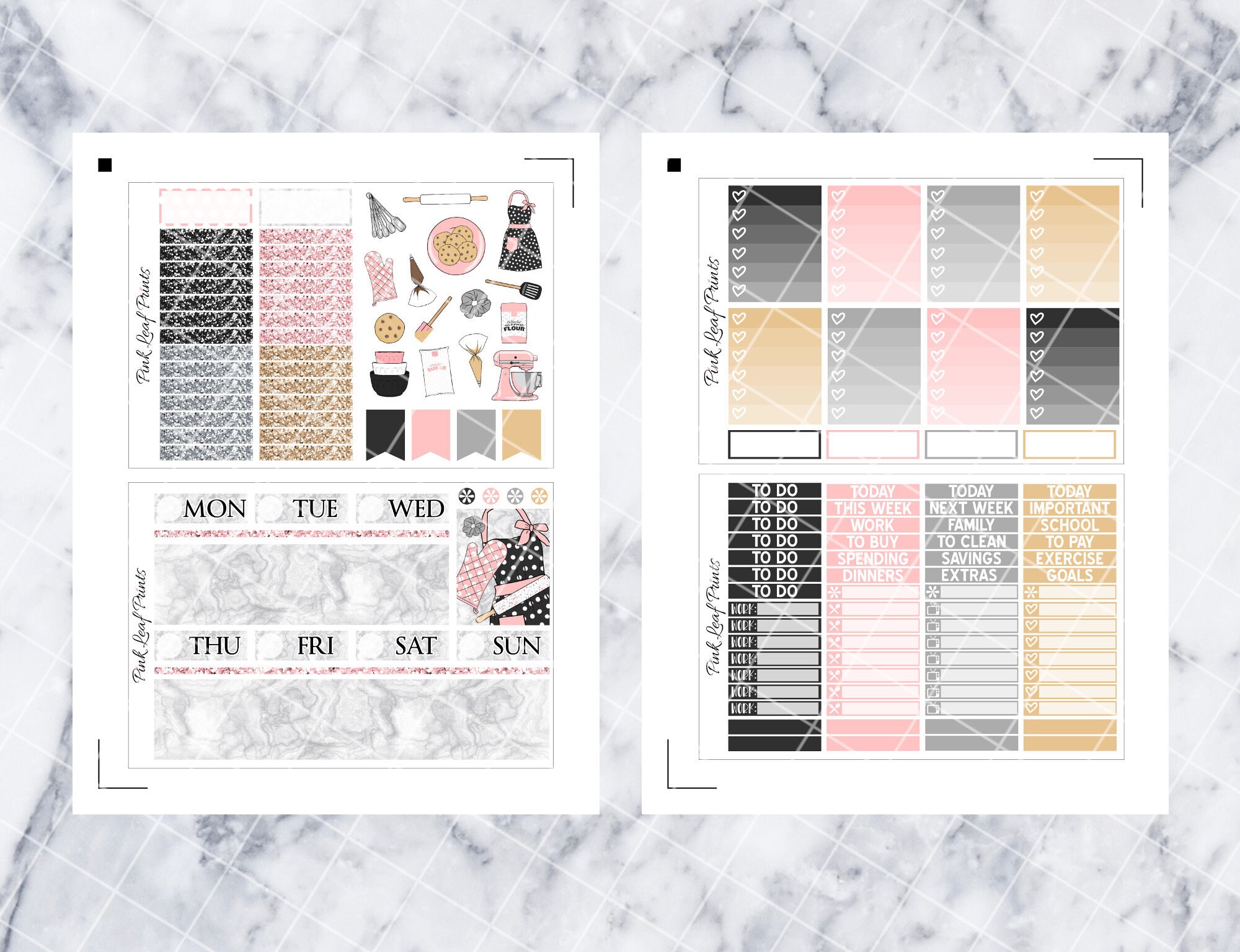 Cookie Dough Printable Planner Stickers Digital Download - Etsy