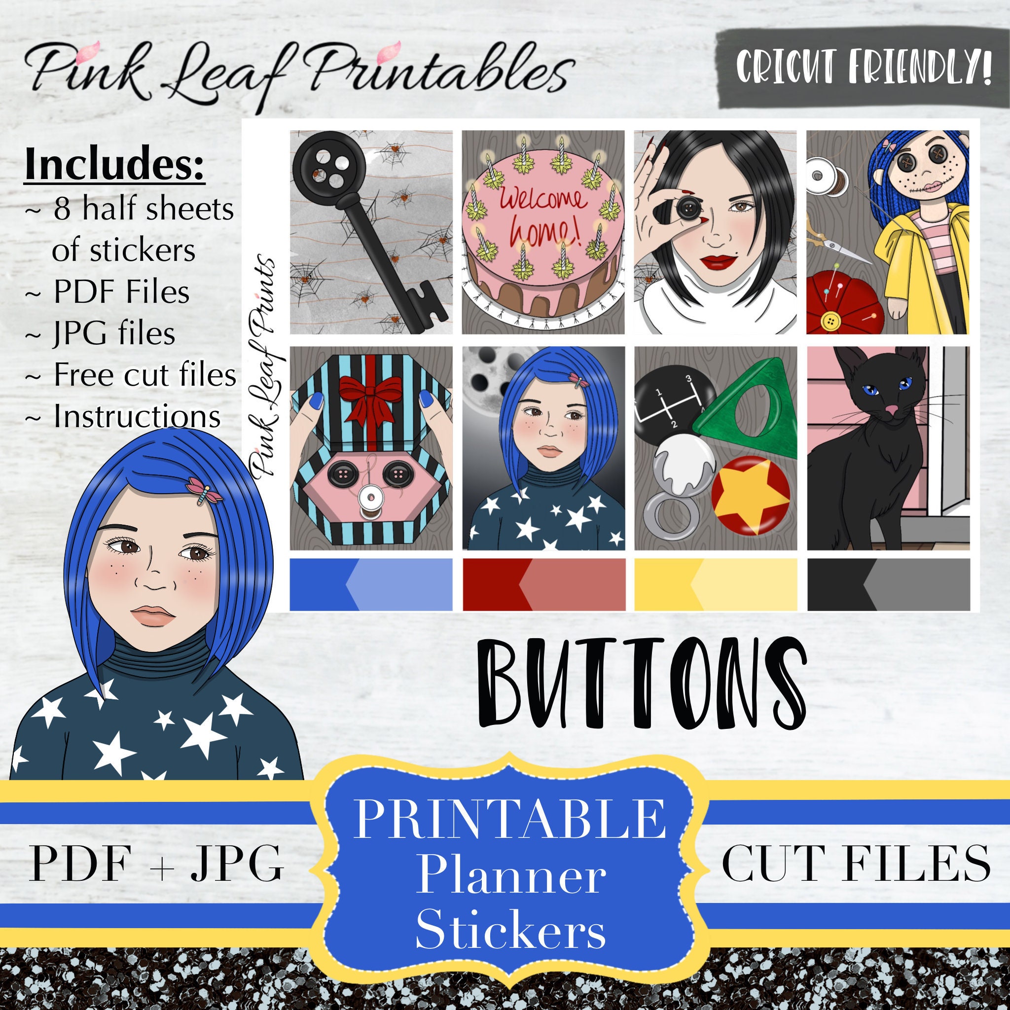 Home Buttons Stickers