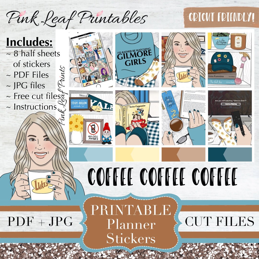 Coffee Coffee Coffee | Printable Planner Stickers | Digital Download - Etsy