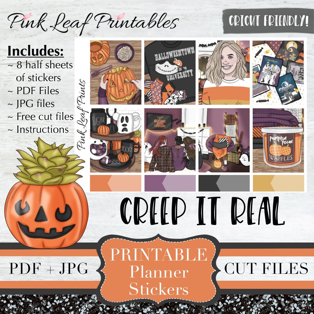 Creep It Real | Printable Planner Stickers | Digital Download - Etsy