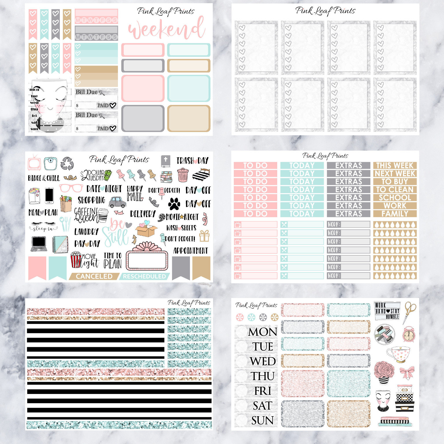 Happy Place | Printable Planner Stickers | Digitial Download - Etsy