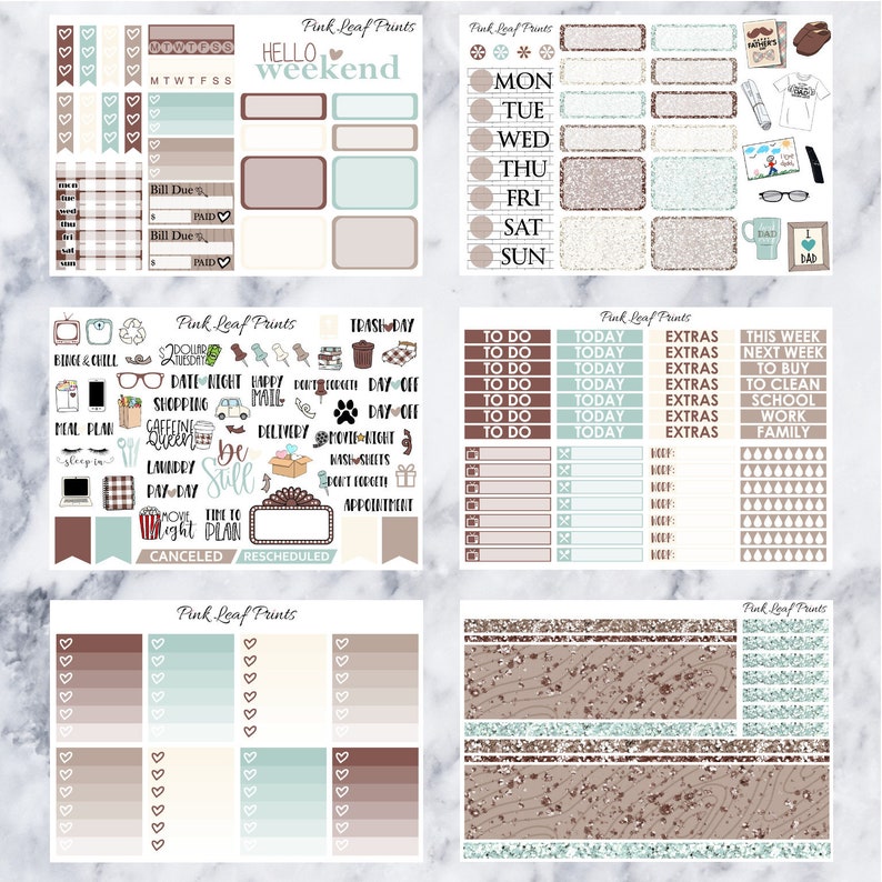 Father's Day - Boy Dad | Printable Planner Stickers | Digitial Download ...