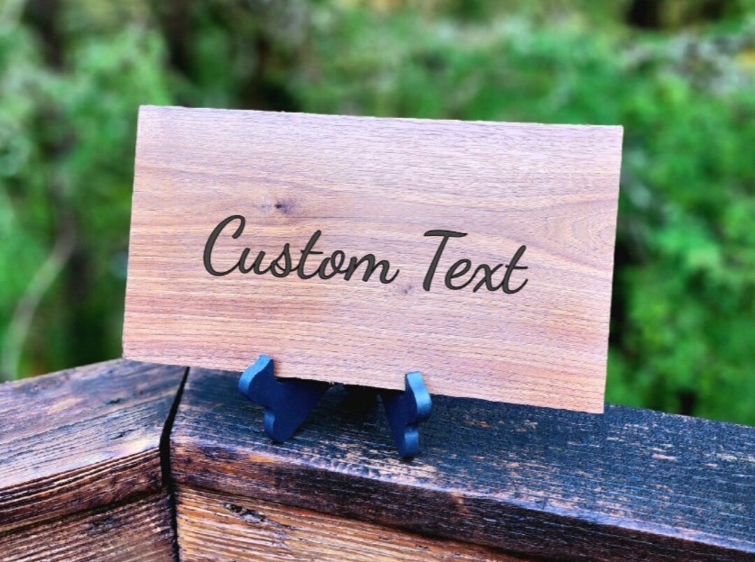 Walnut Wood Custom Painted Sign Established Sign Wedding - Etsy