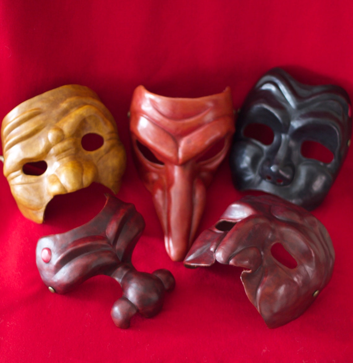 Dottore High Quality Handmade Leather Commedia Dell'arte Mask - Etsy