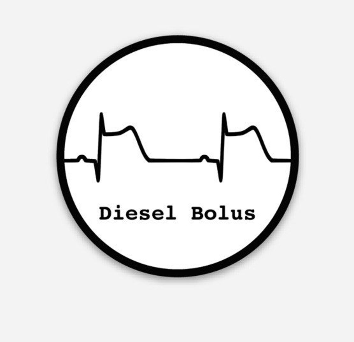 Diesel Bolus STEMI Sticker - Etsy