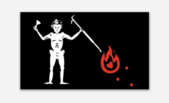 Blackbeard Flag Tattoo