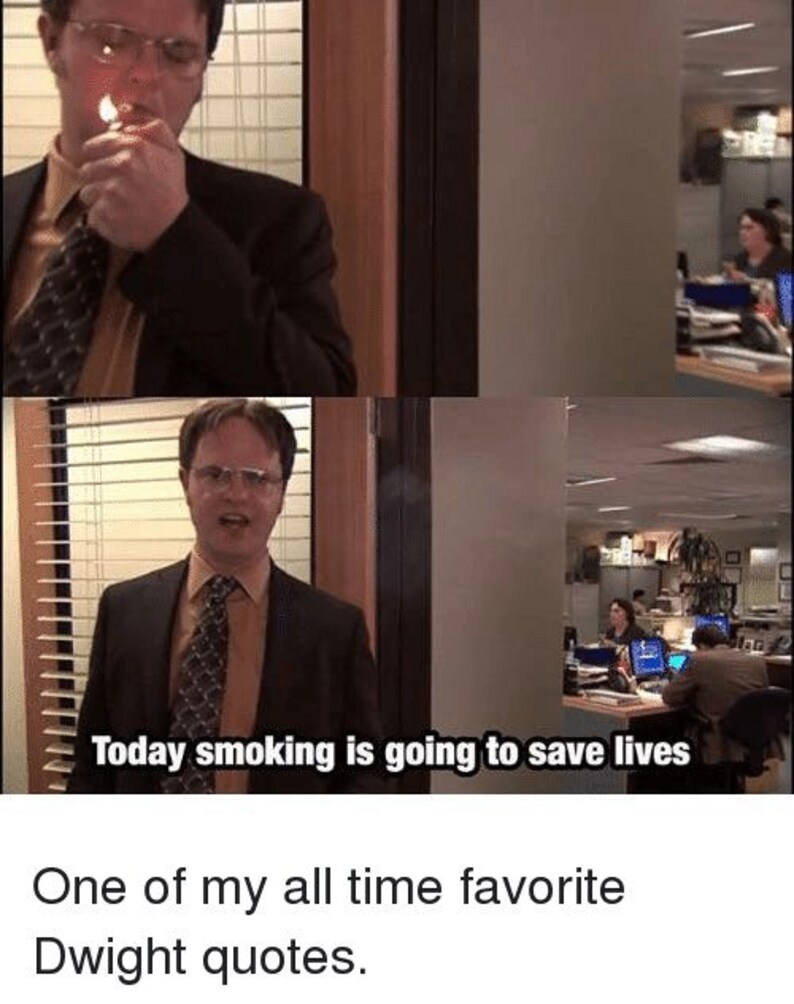 Dwight Smoking - Etsy